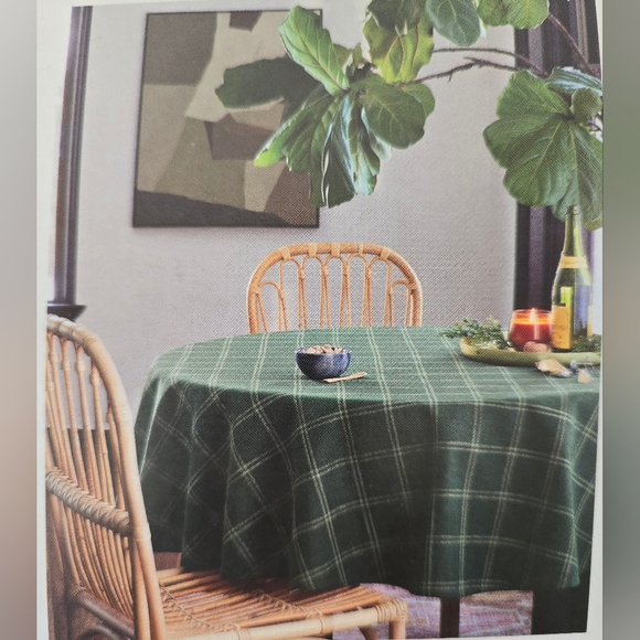 Threshold | Dining | Threshold 7 Round Table Cloth Green | Poshmark